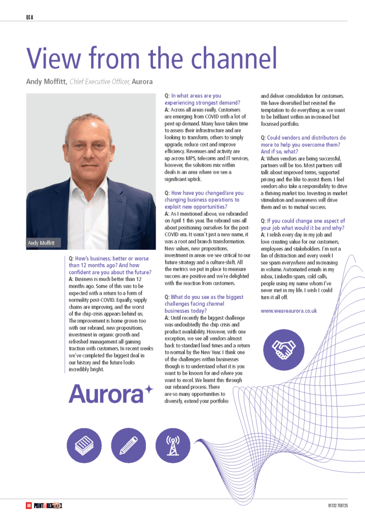 Aurora Print Production | Print IT Reseller Article